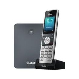 Yealink W76P, VoIP-Telefon schwarz/silber, Basisstation mit Mobilteil