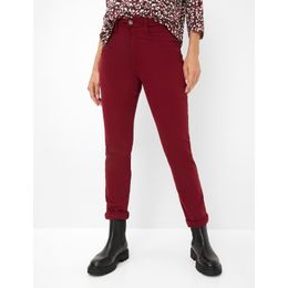 Brax Damen Five-Pocket-Hose Style MARY MULBERRY, denim dunkelrot, Gr. 44