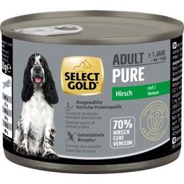 SELECT GOLD Pure Adult Hirsch 12x200 g