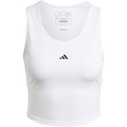 Adidas Tf Crop Croptop Damen - wei&szlig; - Gr. XL - Polyester/Elastan