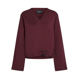 K by KARL LAGERFELD Karl Lagerfeld Sweatshirt Damen Gr&ouml;&szlig;e M bordeaux