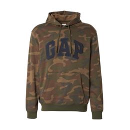 GAP Sweatshirt 'HERITAGE' Herren Gr&ouml;&szlig;e XS beige / grau / khaki