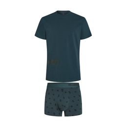 K by KARL LAGERFELD Karl Lagerfeld Pyjama 'Ikon' Herren Gr&ouml;&szlig;e XL cyanblau / schwarz