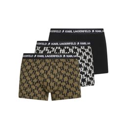 K by KARL LAGERFELD Karl Lagerfeld Boxershorts Herren Gr&ouml;&szlig;e XL oliv / schwarz / wei&szlig;