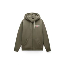 Napapijri Sweatjacke 'B-Aylmer' Herren Gr&ouml;&szlig;e M oliv / wei&szlig;
