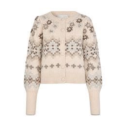 Dea Kudibal Strickjacke 'Livadea' Damen Gr&ouml;&szlig;e XXL beige / creme / hellblau / braun