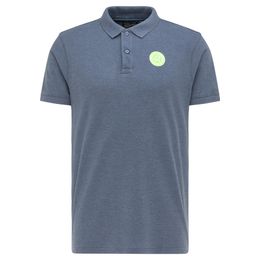 PETROL INDUSTRIES Poloshirt Herren Gr&ouml;&szlig;e L taubenblau / hellgr&uuml;n / wei&szlig;