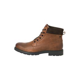 Jack & Jones JACK & JONES Lace-Up Boots 'JFWCranfield' male size 45 Dark brown / Honey