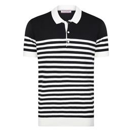 Felix Hardy Poloshirt Herren Gr&ouml;&szlig;e L schwarz / wei&szlig;