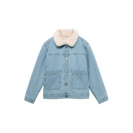 Mango Kids Jacke 'Lisa' M&auml;dchen Gr&ouml;&szlig;e 122 blue denim / offwhite