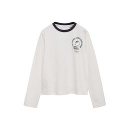 Mango Kids Shirt 'SYCONTRA' M&auml;dchen Gr&ouml;&szlig;e 116 opal / schwarz / offwhite