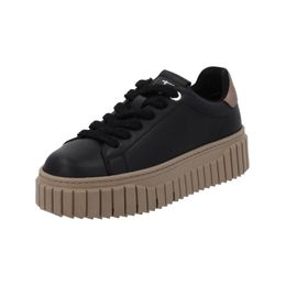 Tamaris Sneaker Damen Größe 38 hellbraun / schwarz