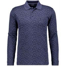 Poloshirt Ragman, Herren, Gr. L, blau (marineblau), Baumwollmischung, regular fit, ohne Ausschnitt, Shirts