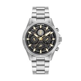 Police Analog Watch 'Defender' male Silver size One Size