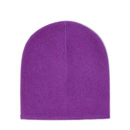Marie Lund Beanie female Purple size One Size
