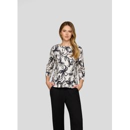 Rabe Shirt Damen Größe L elfenbein / marine / schwarz