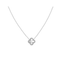 Cala Rose Necklace 'CLOVER SHINE' female Silver size Onesize