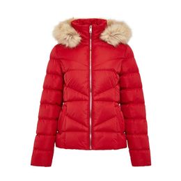 Threadbare. Threadbare Jacke 'Hails' Damen Gr&ouml;&szlig;e XL kitt / rot Winterjacke