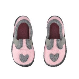 lamino Hausschuhe "Bobby Herz" in Rosa - 70% | Größe 27 | Baby-hausschuhe