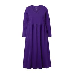 Ulla Popken Kleid Damen Gr&ouml;&szlig;e 42/44 dunkellila Winterkleid
