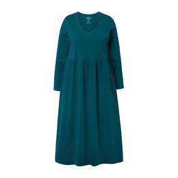 Ulla Popken Kleid Damen Größe 42/44 petrol Winterkleid