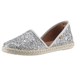 VERBENAS Espadrille 'Car' Damen Gr&ouml;&szlig;e 35 silber