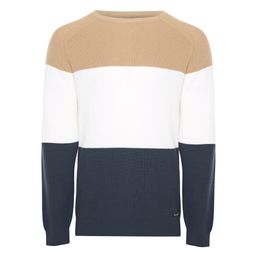 Threadbare. Threadbare Pullover 'Alexas' Herren Gr&ouml;&szlig;e L beige / navy / wei&szlig;
