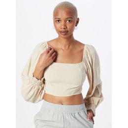 Nasty Gal Bluse Damen Größe XXS beige