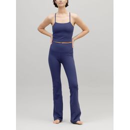 Hey Honey Workout Pants 'Flared' female Blue size XXL