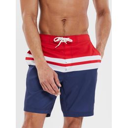 Threadbare. Threadbare Badeshorts 'Kingdom' Herren Gr&ouml;&szlig;e M navy / rot / wei&szlig;