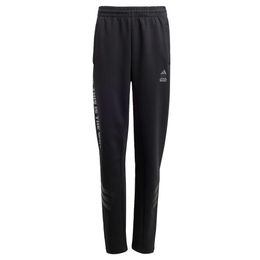 adidas Sportswear Sporthose 'Adidas x Star Wars The Mandalorian' Jungen Größe 164 silbergrau / schwarz / weiß