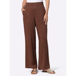 Heine Damen Schlupfhose, Braun, Gr. 44, Sommerhosen, Material: Lyocell