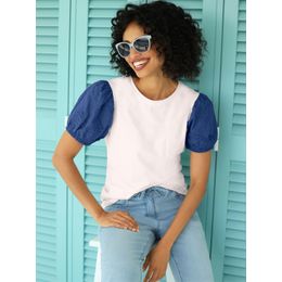 Heine Damen Shirt, Natur, Gr. 50, T-Shirts, 100% Baumwolle