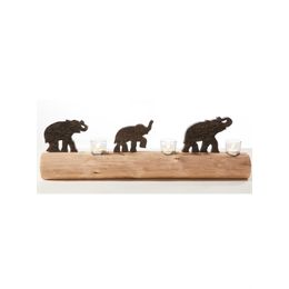 HEINE HOME Kerzenhalter, Natur, Gr. H/B/T ca. 22/73/10 cm, Deko-Artikel, Material: Albasia