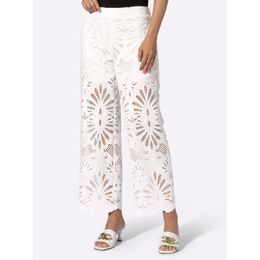 Heine Damen Schlupfhose, Natur, Gr. 34, 7/8-Hose, 100% Baumwolle
