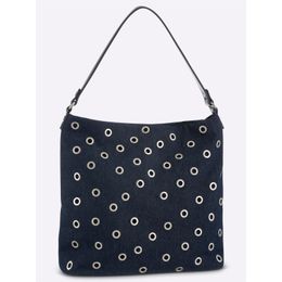 Heine Damen Tasche, Schwarz, Handtaschen, Material: Synthetik