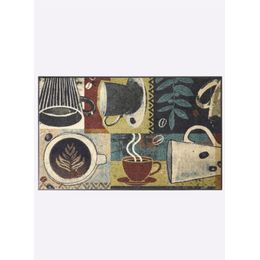Salonloewe Fu&szlig;matte, Braun, Gr. 40x60 cm - rechteckig, Fu&szlig;matten, Material: Polyamid. R&uuml;ckseite: Gummi