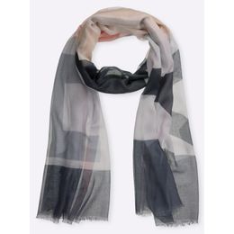 Heine Damen Schal, Grau, T&uuml;cher & Schals, Material: Viskose