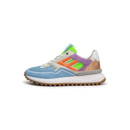 Floris van Bommel Sneaker 'Noppi 36' Damen Gr&ouml;&szlig;e 43 hellblau / limette / lila / dunkelorange
