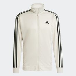 adidas Performance Sportsweatjacke Herren Größe M beige / schwarz