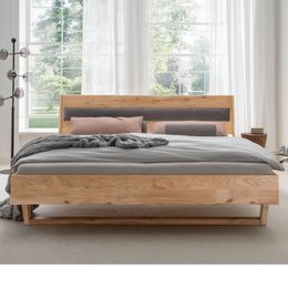 Pharao24.de Doppelbett Massivholzbett Oberfläche geölt Kufengestell aus Holz