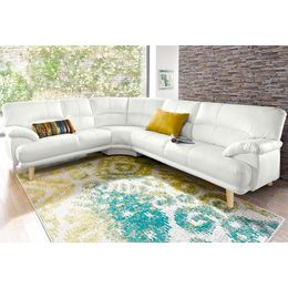 Polsterecke Trendmanufaktur "Cecilia, italienisches Designsprache, modern und komfortabel, L-Form", wei&szlig; (altwei&szlig;), B:280cm H:87cm T:240cm, Sofas, toller Sitzkomfort und bequeme Armlehnen