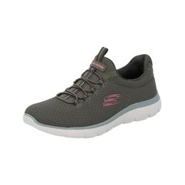 Skechers Slip On Damen Größe 42 grün / hellpink