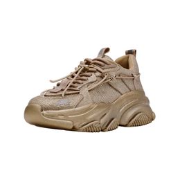 Sneaker Steve Madden "Steve Madden Sneaker Lederimitat/Textil", Damen, Gr. 40, rosa (gold, rosa), Lederimitat, Textil, Schuhe Sneaker