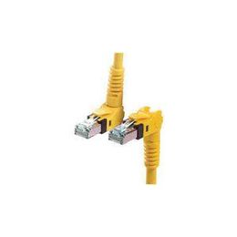 HARTING Patchkabel, RJ45-Steckverbinder - RJ45-Steckverbinder, Cat 6a, S/FTP, 500mm, Gelb - 09488484745005