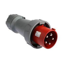 Mennekes CEE Plug, Rot, 3PNE, Kabelhalterung, 50mm², 125A, IP67, 400V - 3381