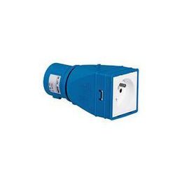 Legrand CEE Plug, Blau, 2PE, Kabelhalterung, 16A, IP40, 250V - 0 521 00