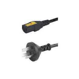Schurter IEC-Ger&auml;tekabel AU-Stecker, Typ I - IEC 60320 C13 2m Schwarz - 6051.2032