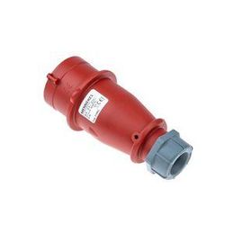 Mennekes CEE Plug with Phase Inverter, Rot, 3PNE, Kabelhalterung, 2.5mm&sup2;, 16A, IP44, 400V - 319