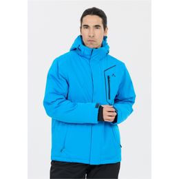 Skijacke WHISTLER "Carbon", Herren, Gr. M, blau (hellblau), 94% Polyester, 6% Elasthan, unifarben, normal, ohne Ausschnitt, Jacken, mit wasserabweisender Membran